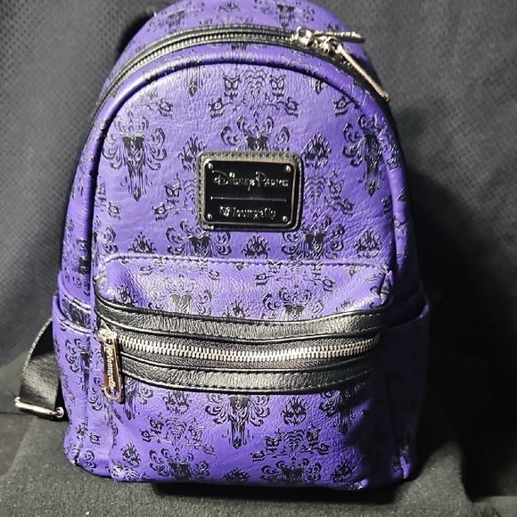 Loungefly | Bags | Disney Parks Loungefly Haunted Mansion Purple Black ...